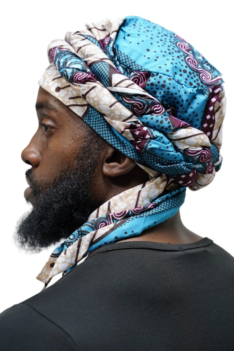 Dupsie's Agbaje African Print Pre-wrapped Turban DPH5004PT – Dupsie's ...