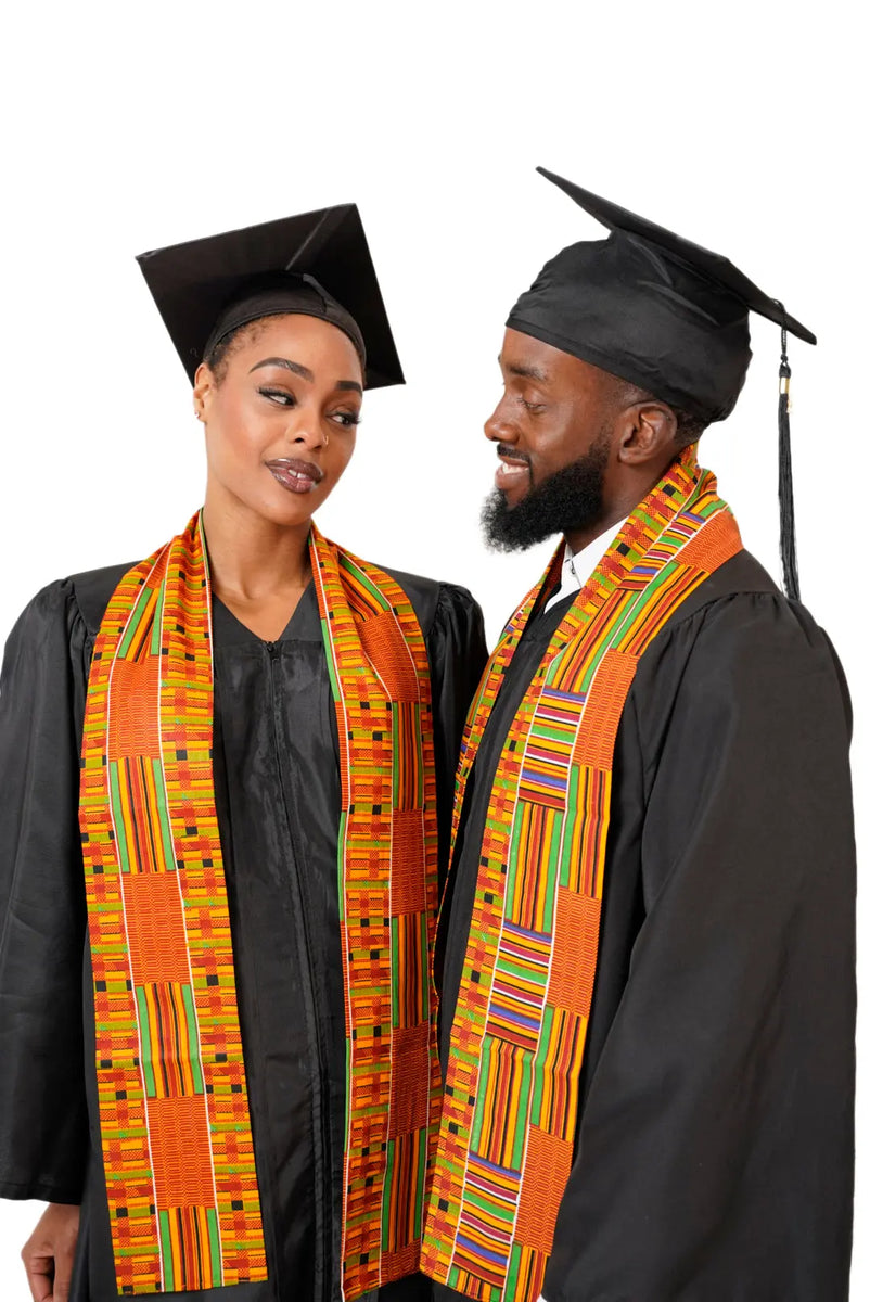 Kente African Print Graduation Stole/Sash-DP0795S1 – Dupsie's African ...