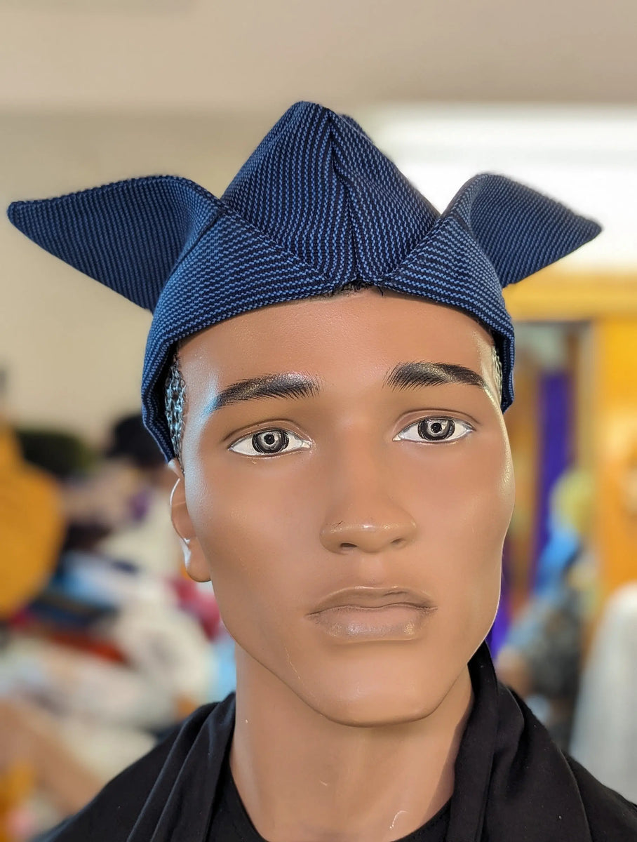 Dupsie's Blue Orin Aso Oke Abeti-Aja Kufi Cap Hat DPHSOB10 – Dupsie's ...