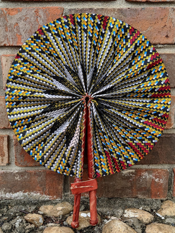 Anan African Kente Print Hot-flash Fan - Stay Cool in Style – Dupsie's ...