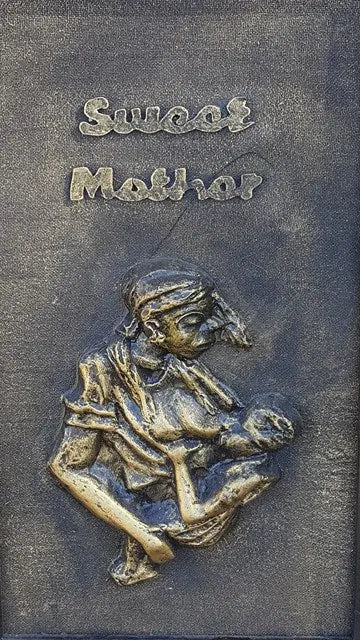 Mother feeding baby African Art-DPAT100 – Dupsie's African Fashion