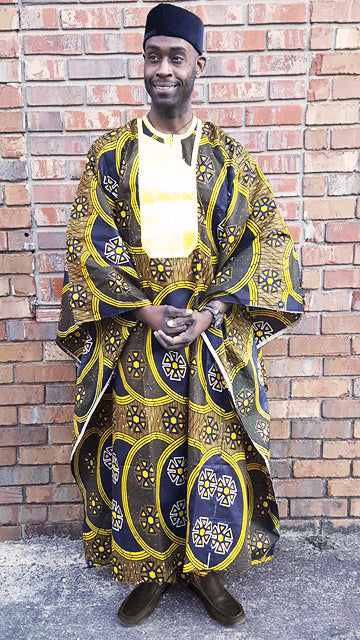 African Print Grand Bobou Robe Only-DP3210GB – Dupsie's African Fashion