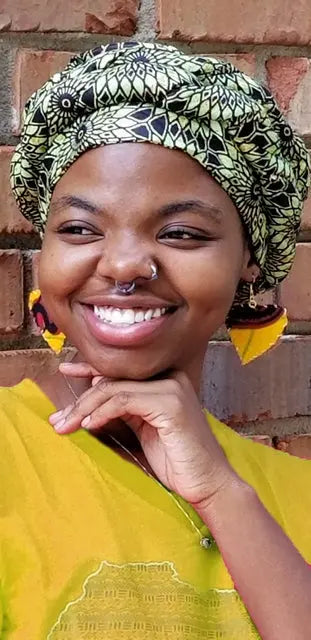 Green African Print Pre-tied Modu Hat-DP3773PT – Dupsie's African Fashion