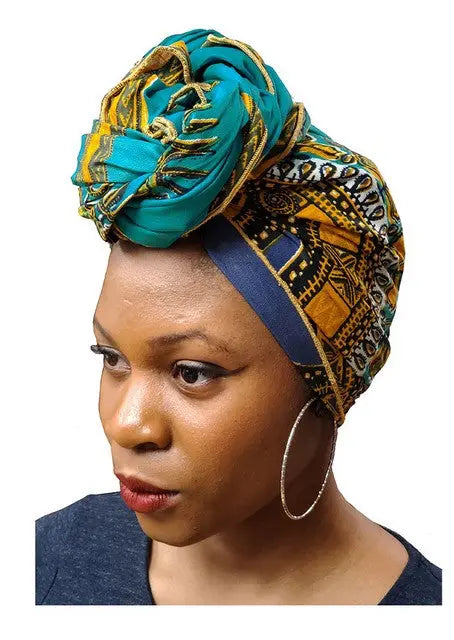 Carnac The Magnificent Turban Dupsie's Yellow And Purple African Print ...